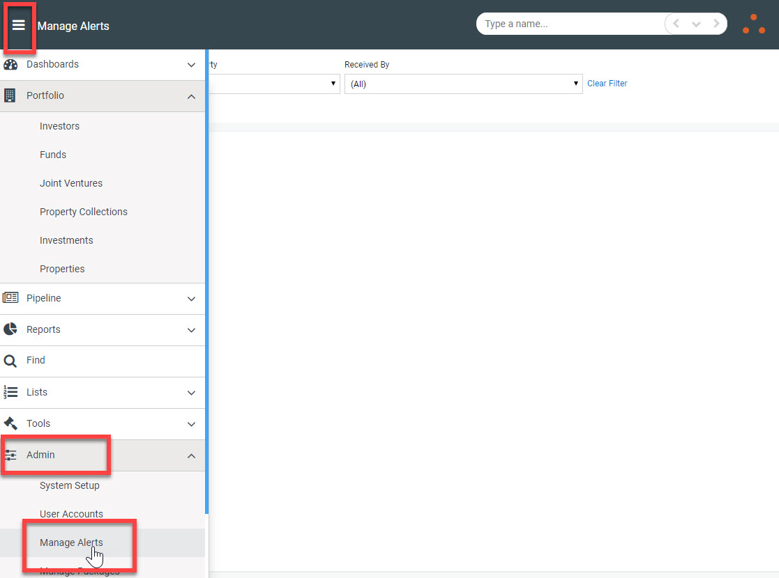 Configuring Alerts – RealPage AIM