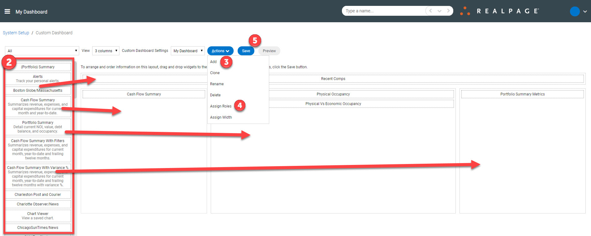 Dashboards – RealPage AIM