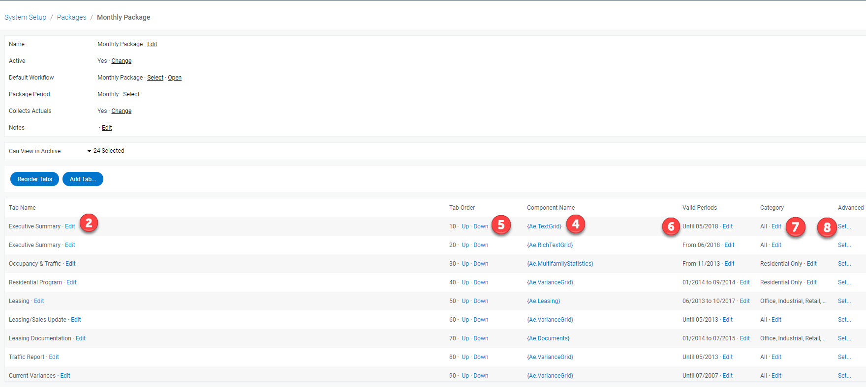 Setting Up Reporting Packages – RealPage AIM