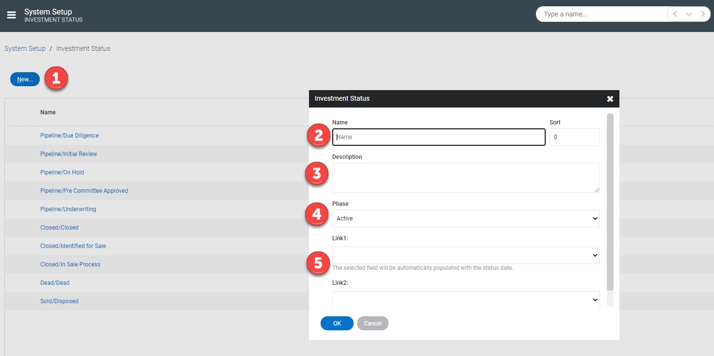 Add a Pipeline Status – RealPage AIM