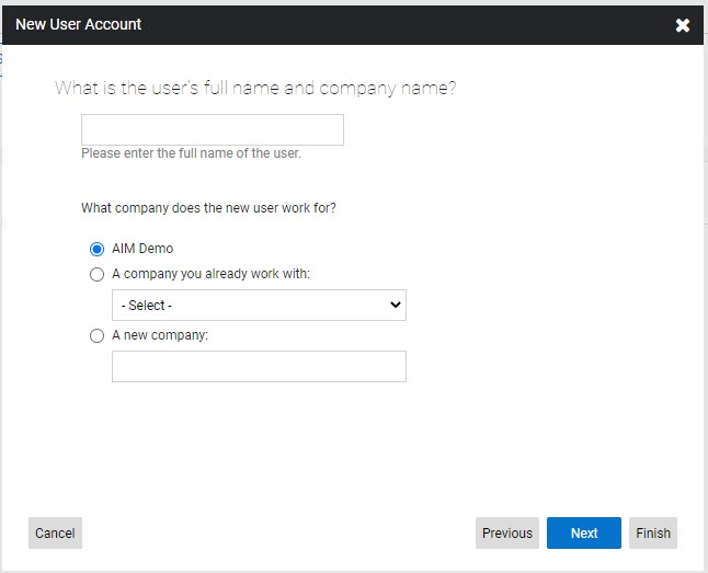 Creating a User – RealPage AIM