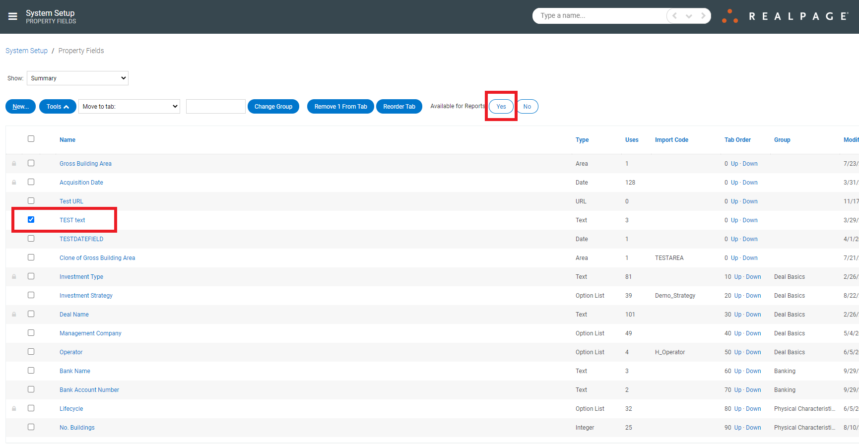 Display a Custom Field in a Report – RealPage AIM