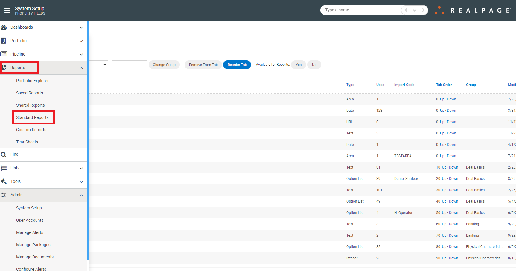 Display a Custom Field in a Report – RealPage AIM